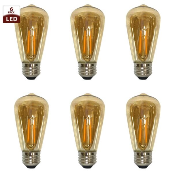 Royal Designs 6 Pack Decorative Tinted Indoor or Outdoor Straight ...