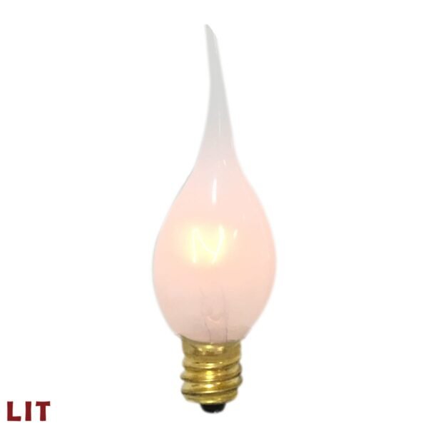 Country Style Silicon Dipped Light Bulb – WHITE – 7-Watt – C7 E-12 130V ...