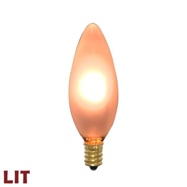 Country Style Silicon Dipped Light Bulb - WHITE - 7-Watt - C7 E-12 130V ...