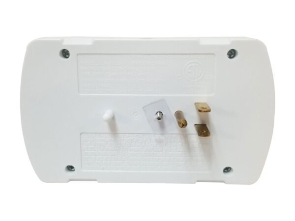 Set of 2 White USB Wall Mount and Surge Protector with 6 Outlets and ...